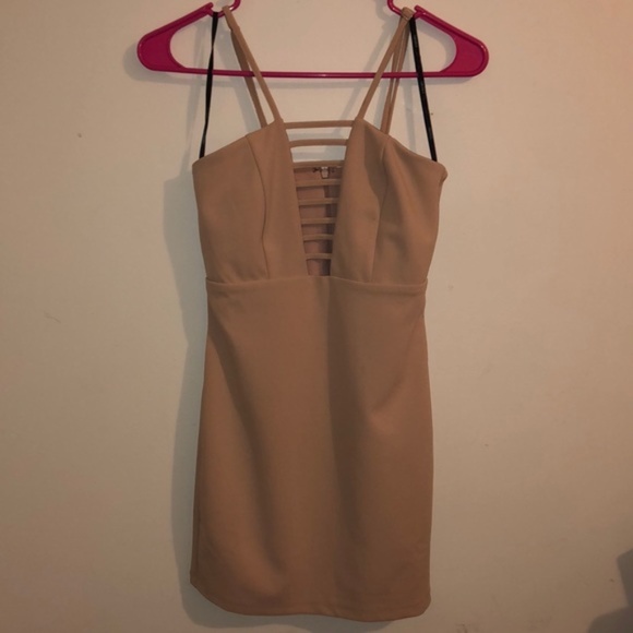 Forever 21 | Dresses | Nude Caged Bodycon Dress | Poshmark